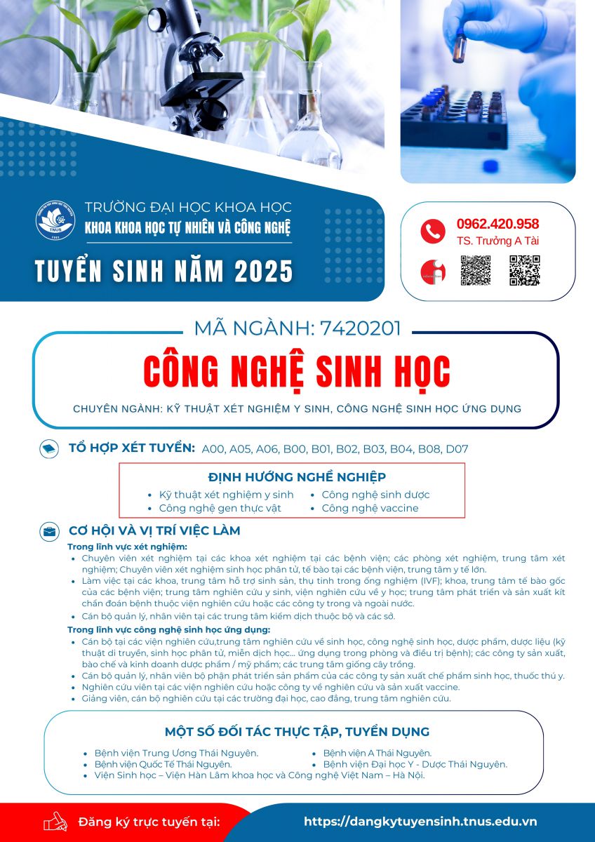 Bộ môn Công nghệ Sinh học - Trường Đại học Khoa học
